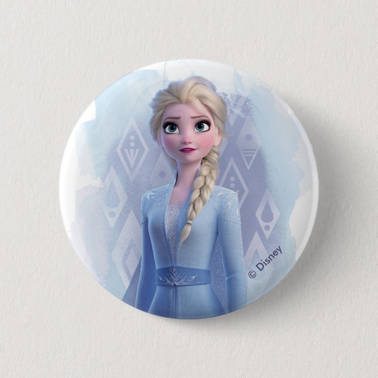 Frozen 2: Elsa | Face Your Fear Button | Zazzle