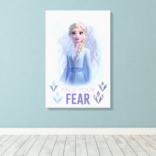 Frozen 2: Elsa | Face Your Fear Canvas Print | Zazzle