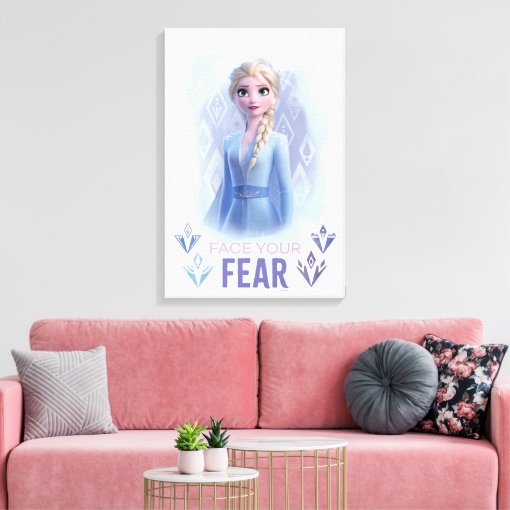 Frozen 2: Elsa | Face Your Fear Canvas Print | Zazzle