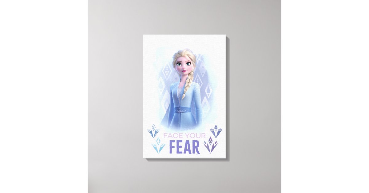 Frozen 2: Elsa | Face Your Fear Canvas Print | Zazzle