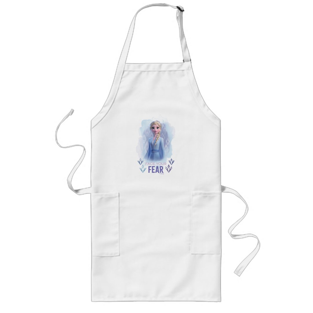 Frozen 2: Elsa | Face Your Fear Long Apron | Zazzle