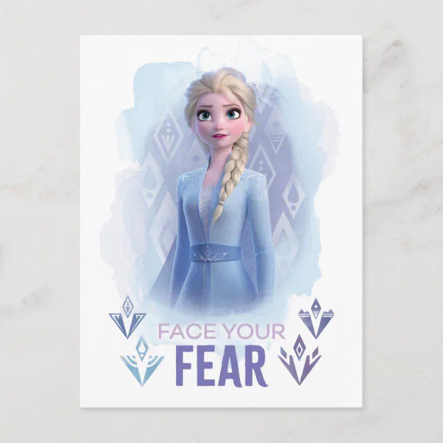 Frozen 2: Elsa | Face Your Fear Postcard | Zazzle