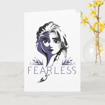 Frozen 2: Elsa | Fearless Card | Zazzle