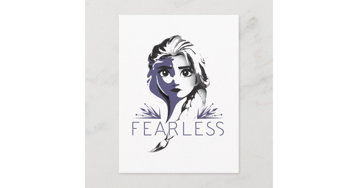 Frozen 2: Elsa | Fearless Postcard | Zazzle
