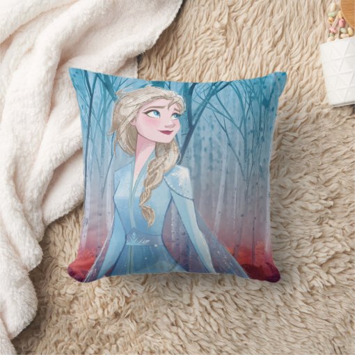Frozen 2 | Elsa - Fearless Throw Pillow | Zazzle