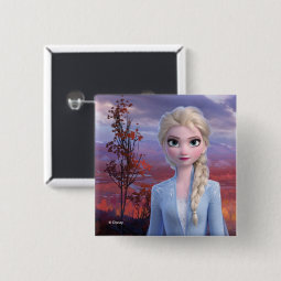 Frozen 2 | Elsa - Lead with Courage Button | Zazzle