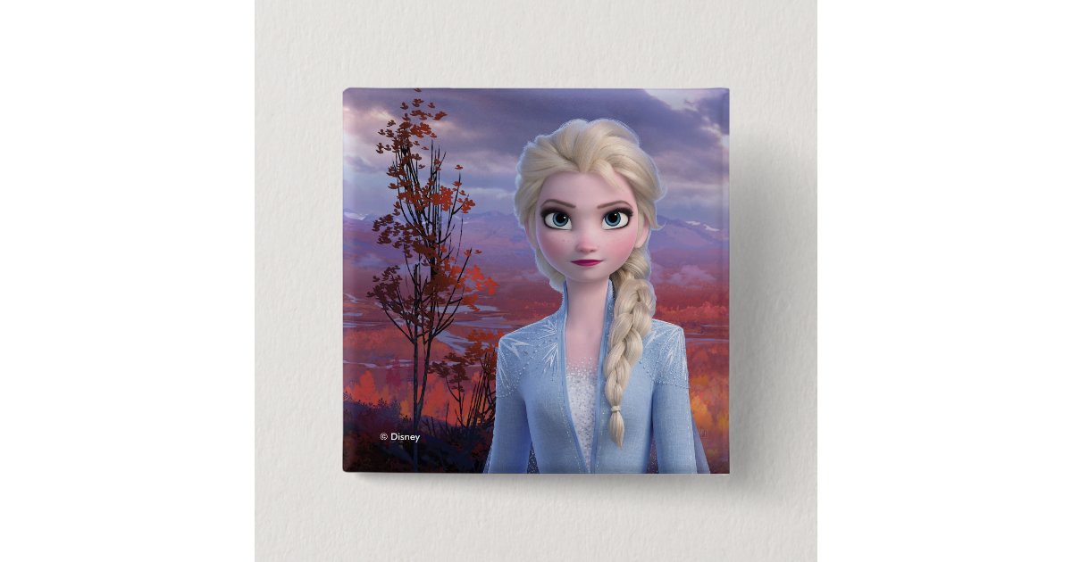 Frozen 2 | Elsa - Lead with Courage Button | Zazzle
