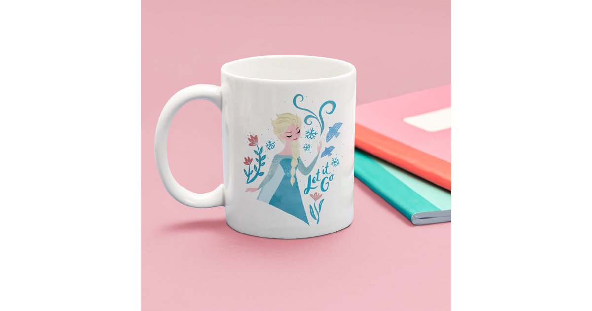 Frozen 2 | Elsa "Let It Go" Watercolor Coffee Mug | Zazzle