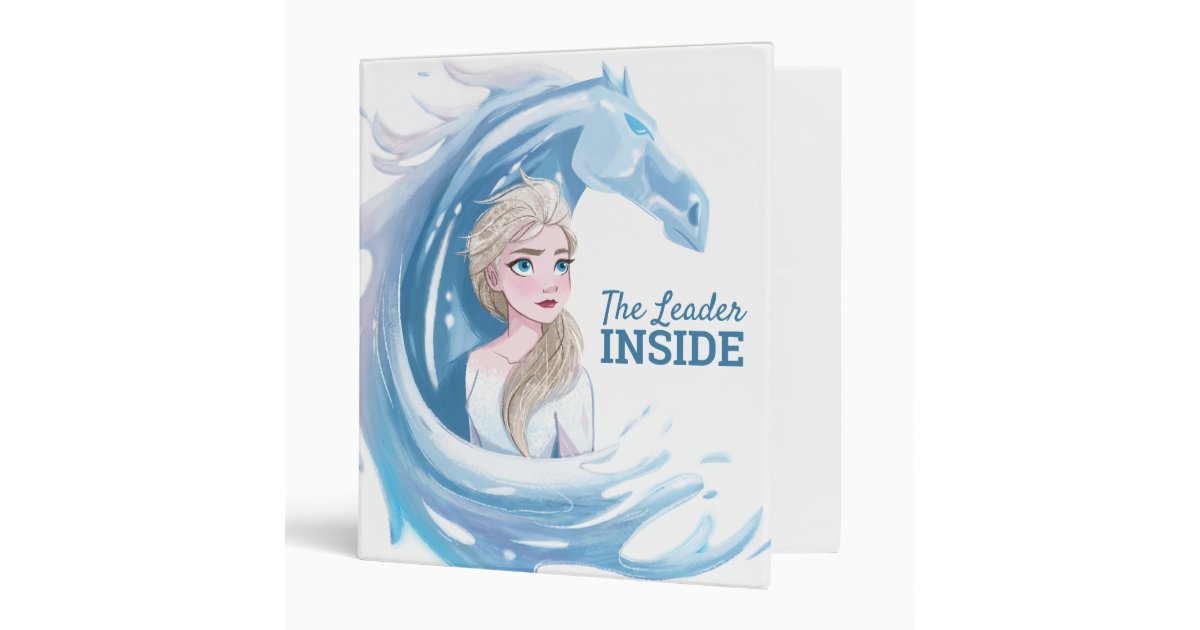 Frozen 2: Elsa & The Nokk Portrait 3 Ring Binder | Zazzle