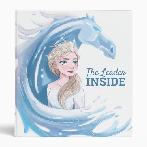 Frozen 2: Elsa & The Nokk Portrait 3 Ring Binder | Zazzle