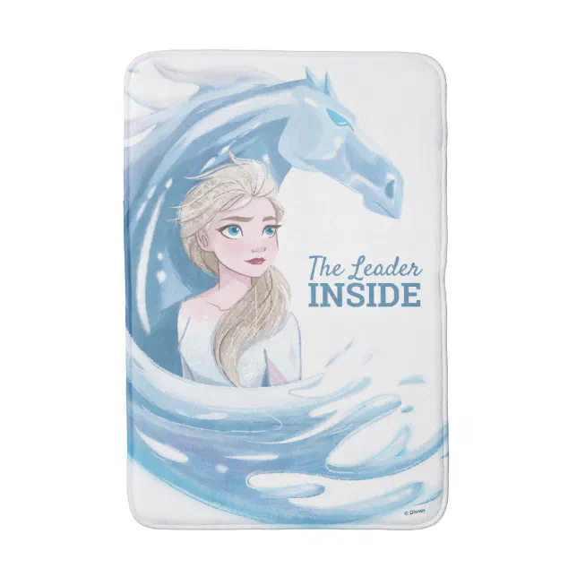 Frozen 2: Elsa & The Nokk Portrait Bath Mat | Zazzle