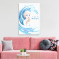 Frozen 2: Elsa & The Nokk Portrait Canvas Print | Zazzle
