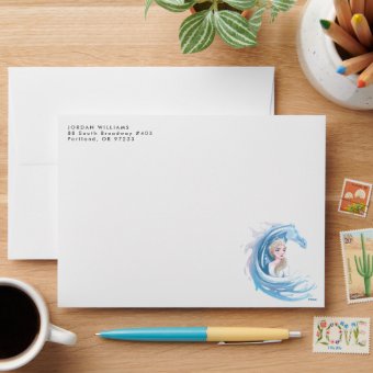 Frozen 2: Elsa & The Nokk Portrait Envelope | Zazzle