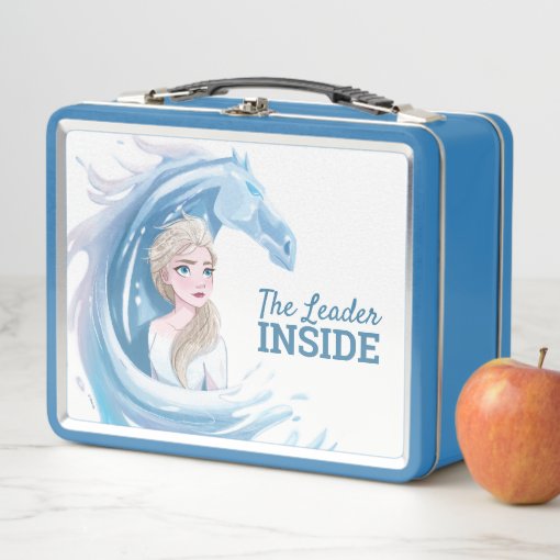 Frozen 2: Elsa & The Nokk Portrait Metal Lunch Box | Zazzle