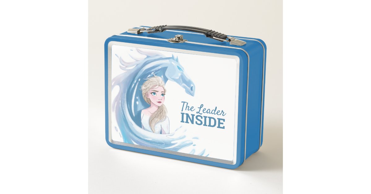 Frozen 2: Elsa & The Nokk Portrait Metal Lunch Box | Zazzle
