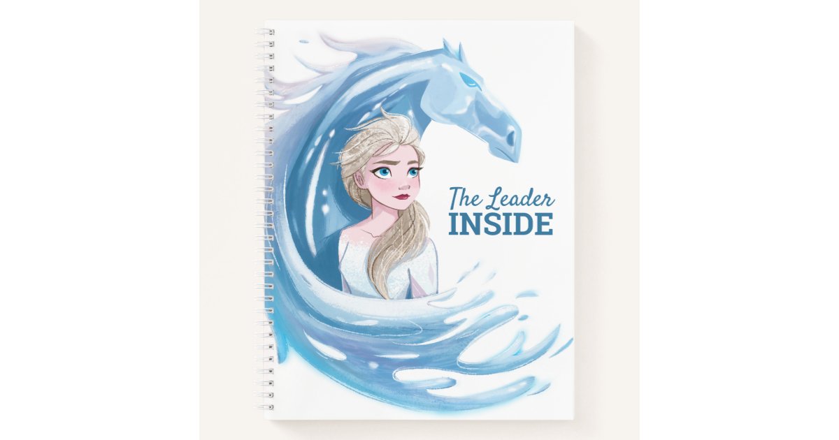 Frozen 2: Elsa & The Nokk Portrait Notebook | Zazzle