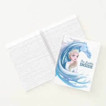 Frozen 2: Elsa & The Nokk Portrait Notebook | Zazzle