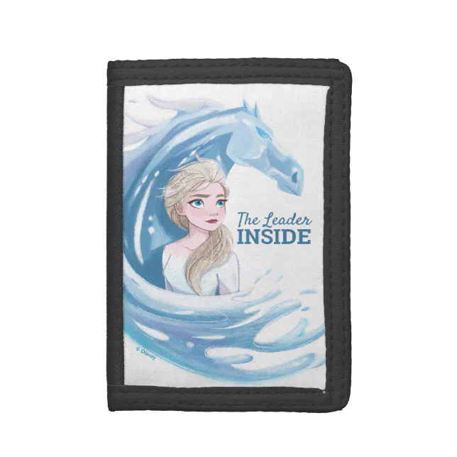 Frozen 2: Elsa & The Nokk Portrait Trifold Wallet | Zazzle