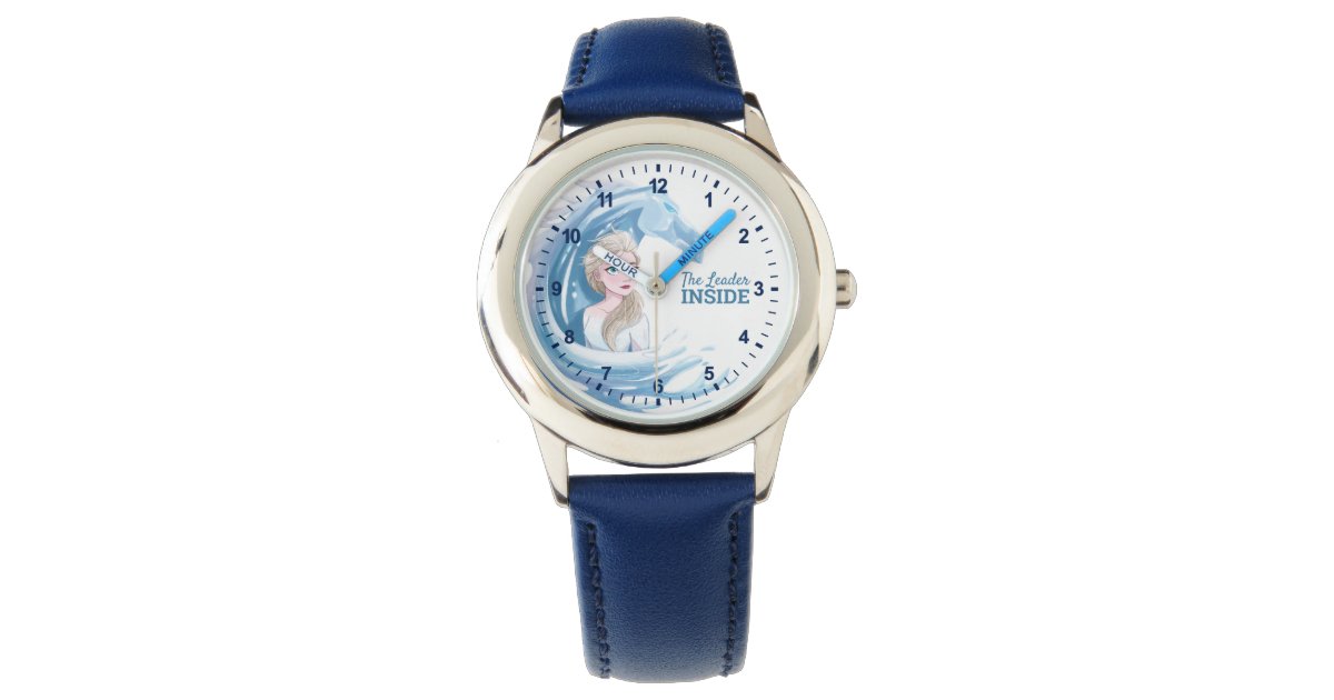 Frozen 2: Elsa & The Nokk Portrait Watch | Zazzle