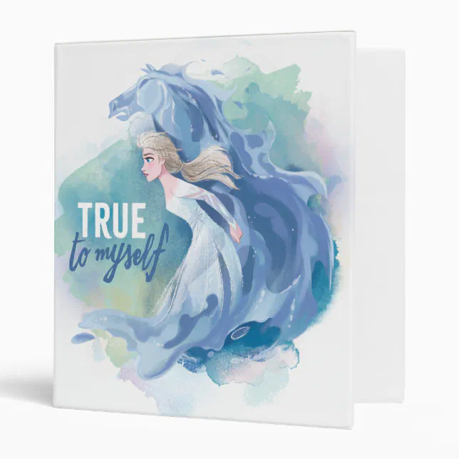 Frozen 2: Elsa & The Nokk | True To Myself 3 Ring Binder | Zazzle