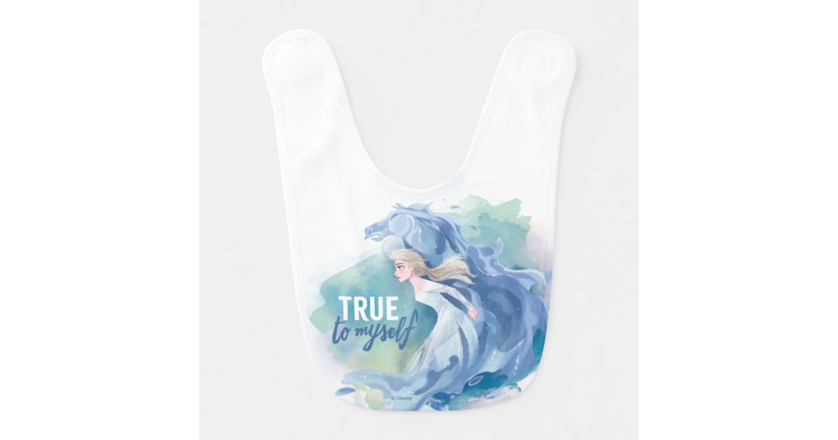 Frozen 2: Elsa & The Nokk | True To Myself Baby Bib | Zazzle