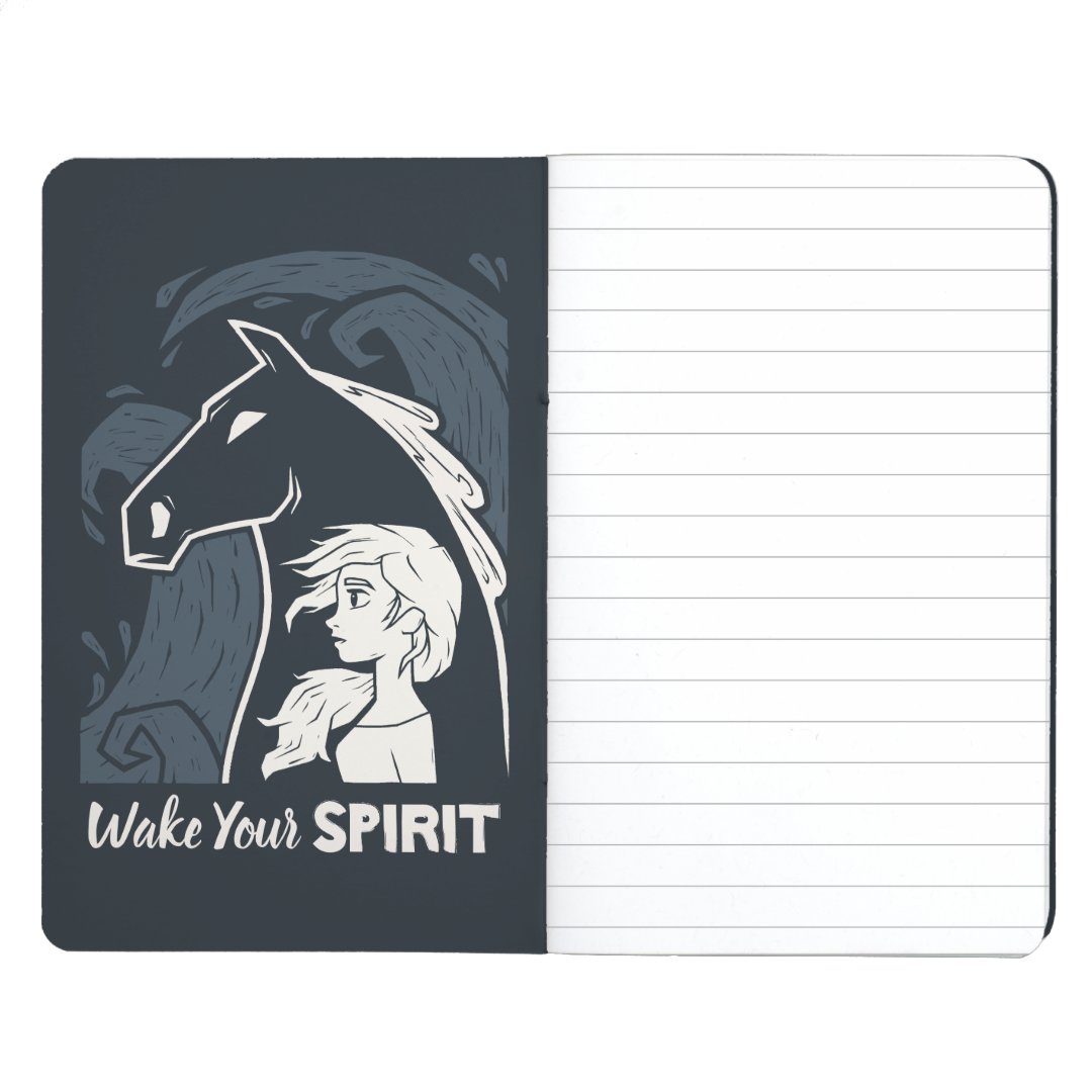 Frozen 2: Elsa & The Nokk Woodcut Graphic Journal | Zazzle