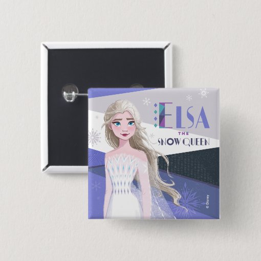 Frozen 2 | Elsa the Snow Queen Button | Zazzle