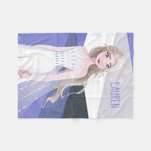 Frozen 2 | Elsa the Snow Queen Fleece Blanket | Zazzle