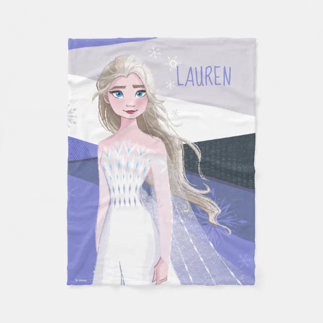 Frozen 2 | Elsa the Snow Queen Fleece Blanket | Zazzle