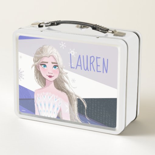 Frozen 2 | Elsa the Snow Queen Metal Lunch Box | Zazzle