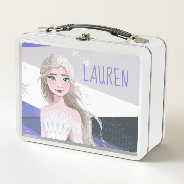 Frozen 2 | Elsa the Snow Queen Metal Lunch Box | Zazzle