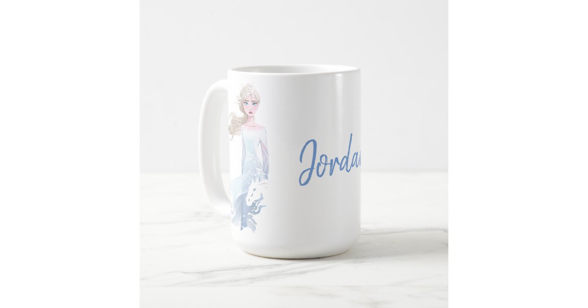 Frozen 2: Elsa Watercolor Illustration Coffee Mug | Zazzle