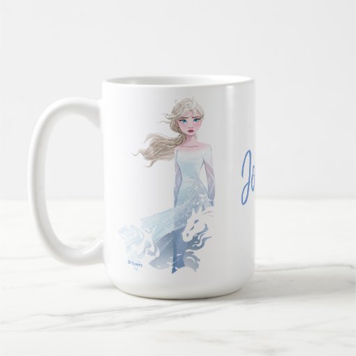 Frozen 2: Elsa Watercolor Illustration Coffee Mug | Zazzle