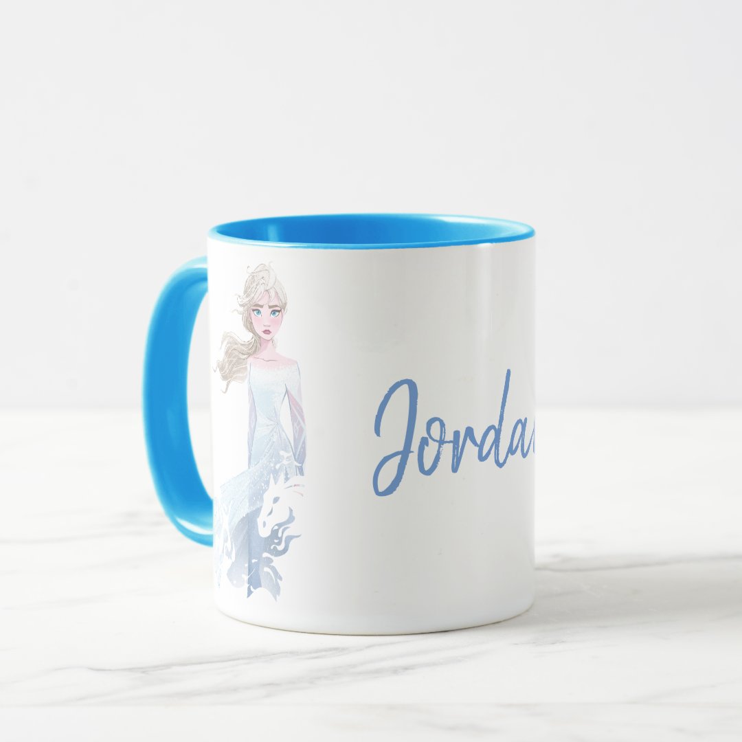Frozen 2: Elsa Watercolor Illustration Mug | Zazzle