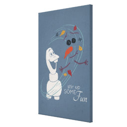 Frozen 2: Olaf And The Wind Canvas Print | Zazzle