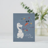 Frozen 2: Olaf And The Wind Postcard | Zazzle