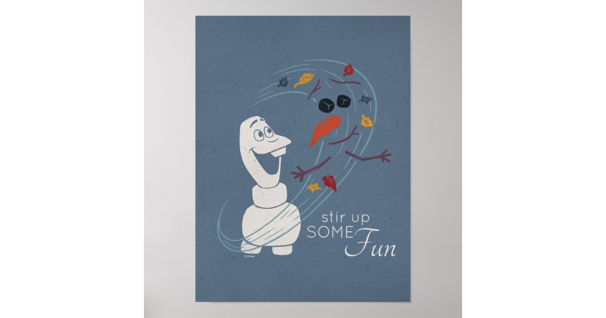 Frozen 2: Olaf And The Wind Poster | Zazzle