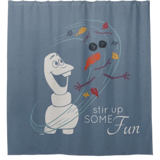 Frozen 2: Olaf And The Wind Shower Curtain | Zazzle