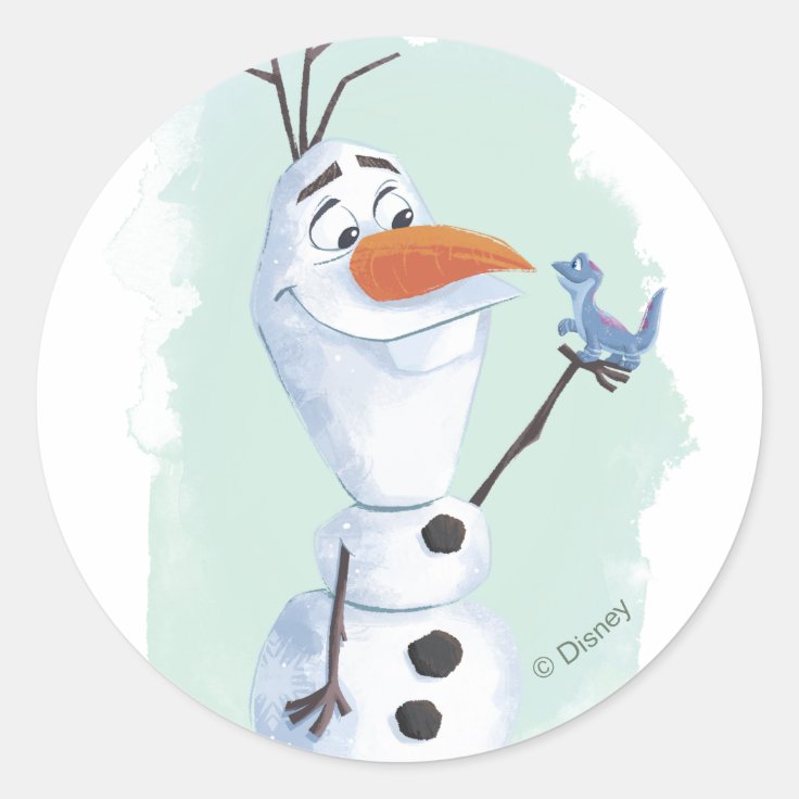 Frozen 2: Olaf | Nature Is Magical Classic Round Sticker | Zazzle