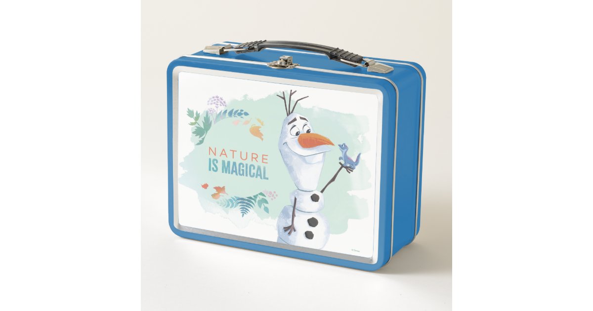 Frozen 2: Olaf | Nature Is Magical Metal Lunch Box | Zazzle