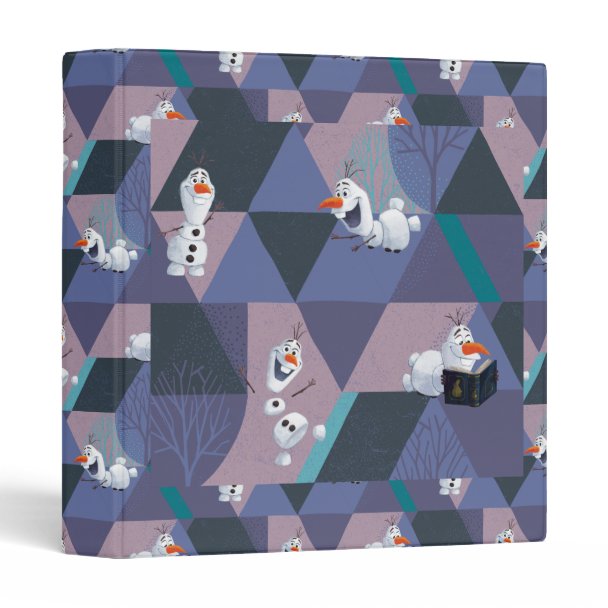 Frozen 2 | Olaf Purple Geometric Pattern Fabric | Zazzle