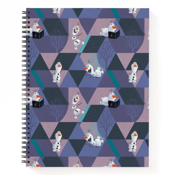 Frozen 2 | Olaf Purple Geometric Pattern Fabric | Zazzle