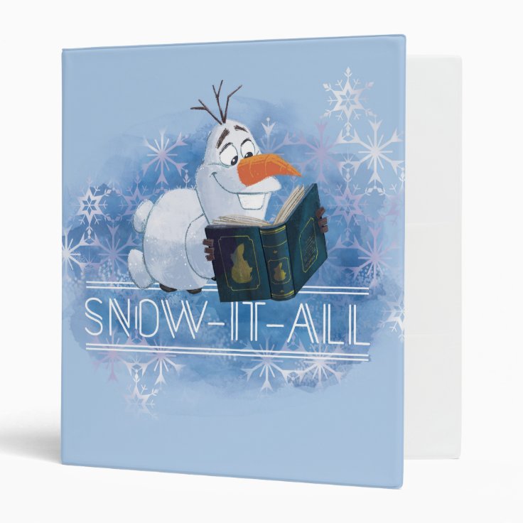 Frozen 2: Olaf | Snow-It-All 3 Ring Binder | Zazzle