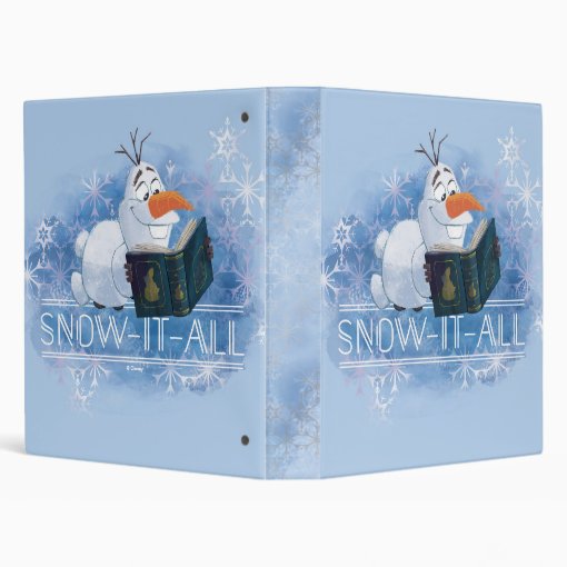 Frozen 2: Olaf | Snow-It-All 3 Ring Binder | Zazzle