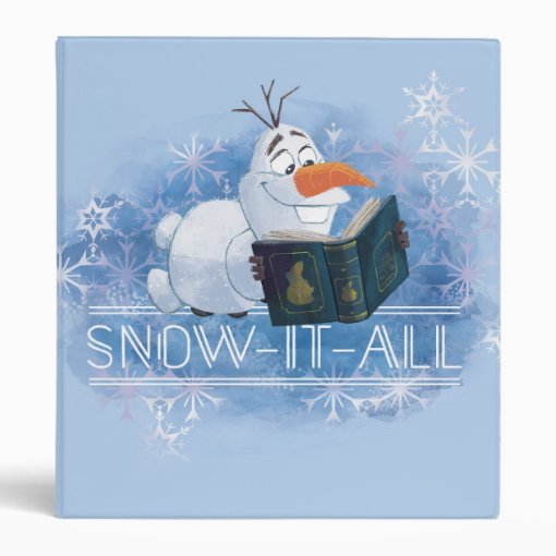 Frozen 2: Olaf | Snow-It-All 3 Ring Binder | Zazzle