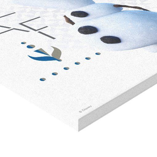 Frozen 2: Olaf With Stylized Name Graphic Canvas Print | Zazzle