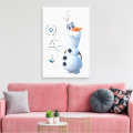 Frozen 2: Olaf With Stylized Name Graphic Canvas Print | Zazzle