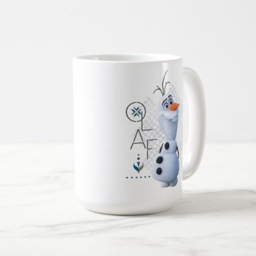 Frozen 2: Olaf With Stylized Name Graphic Coffee Mug | Zazzle