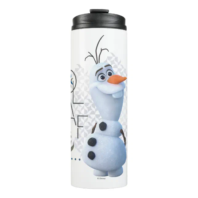 Frozen 2: Olaf With Stylized Name Graphic Thermal Tumbler | Zazzle