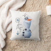 Frozen 2: Olaf With Stylized Name Graphic Throw Pillow | Zazzle